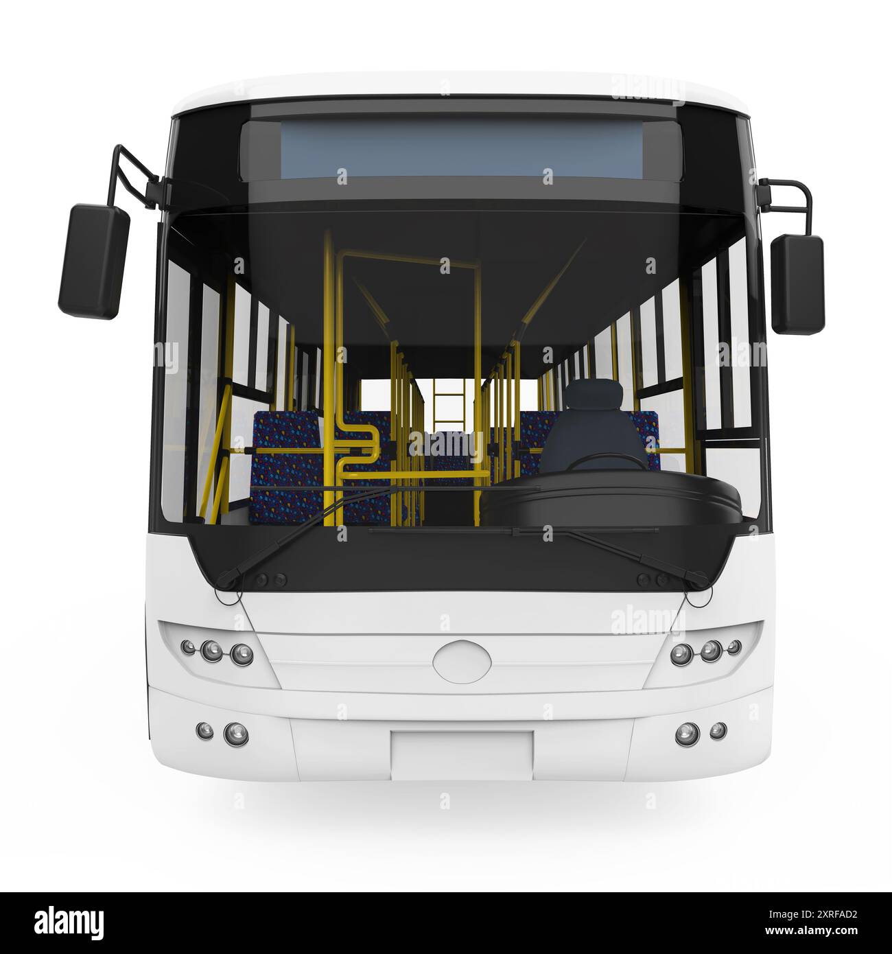 City Bus Isolated Stock Photo - Alamy