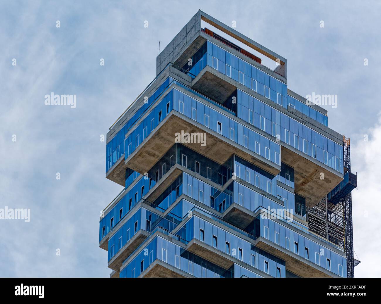 Detail: 56 Leonard Street (construction photo), aka the “Jenga Building ...