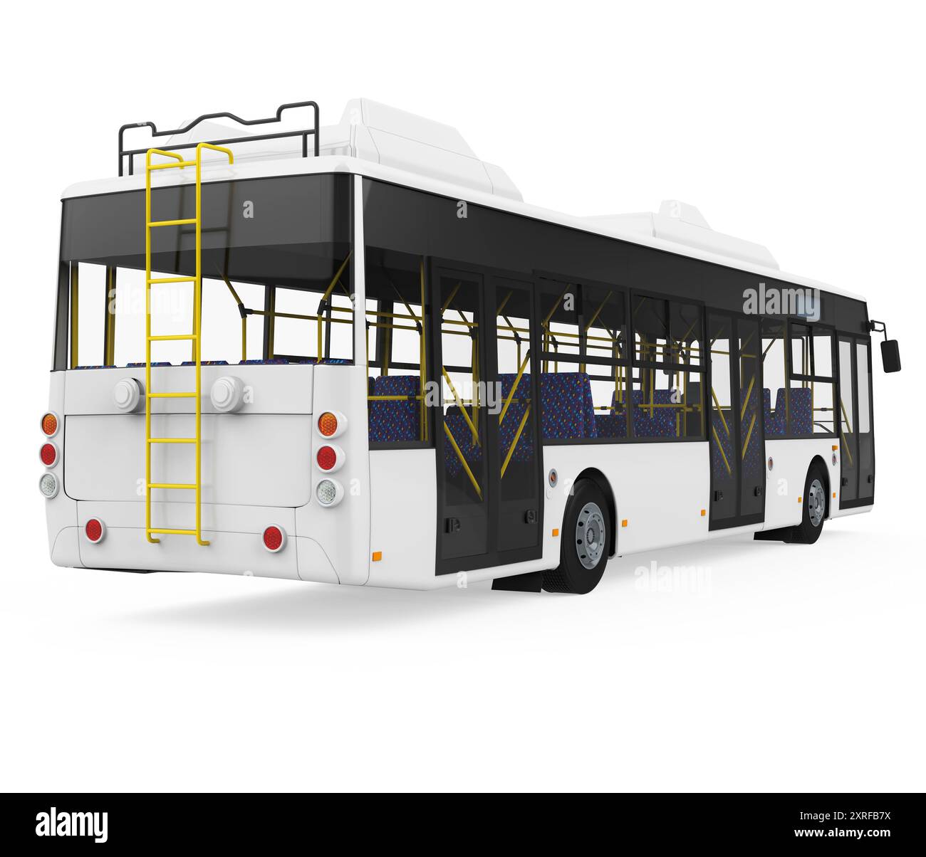 City Bus Isolated Stock Photo - Alamy