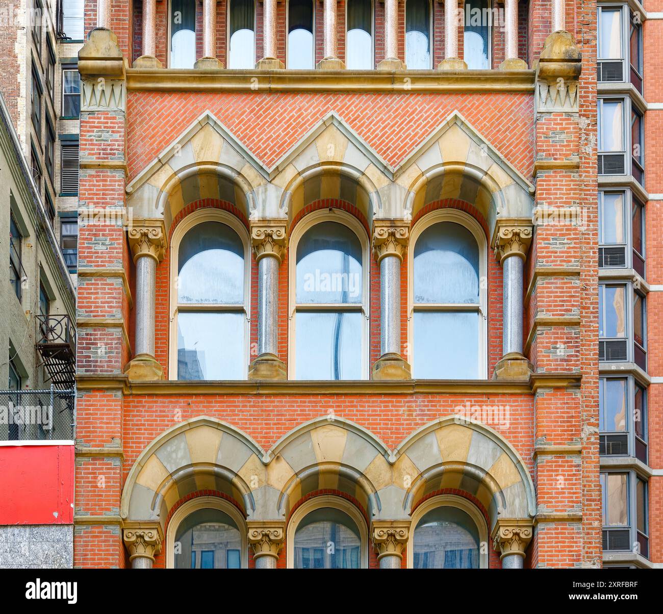 Venetian Gothic landmark David S. Browne Store, 8 Thomas Street, near ...