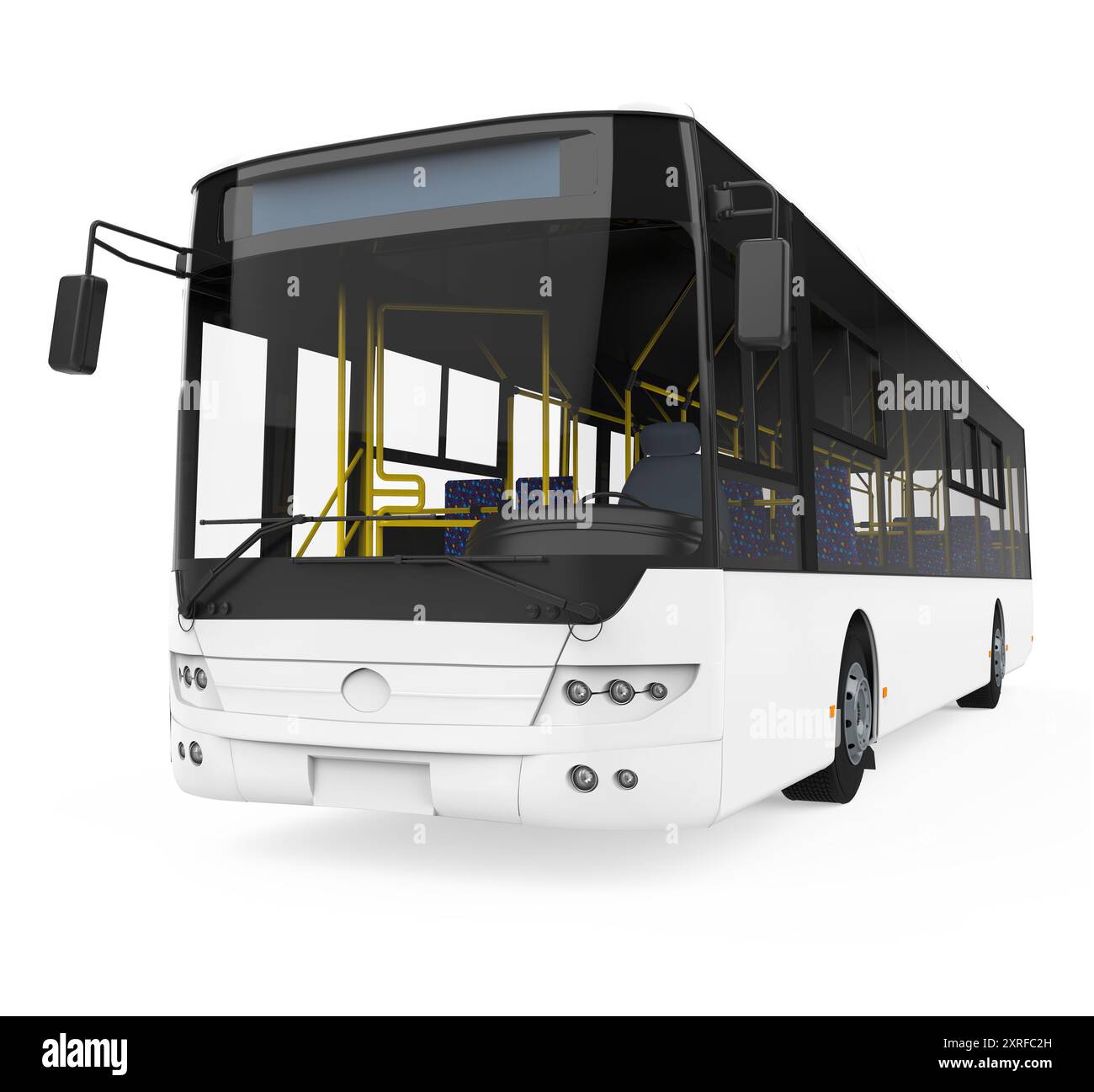 City Bus Isolated Stock Photo - Alamy