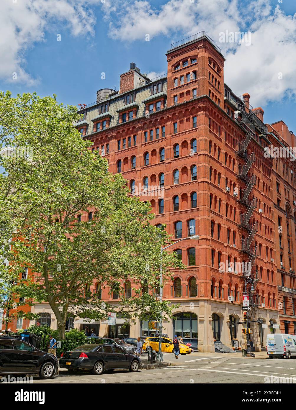 47 Hudson Street, Tribeca West Historic District, is a brick-and-stone ...