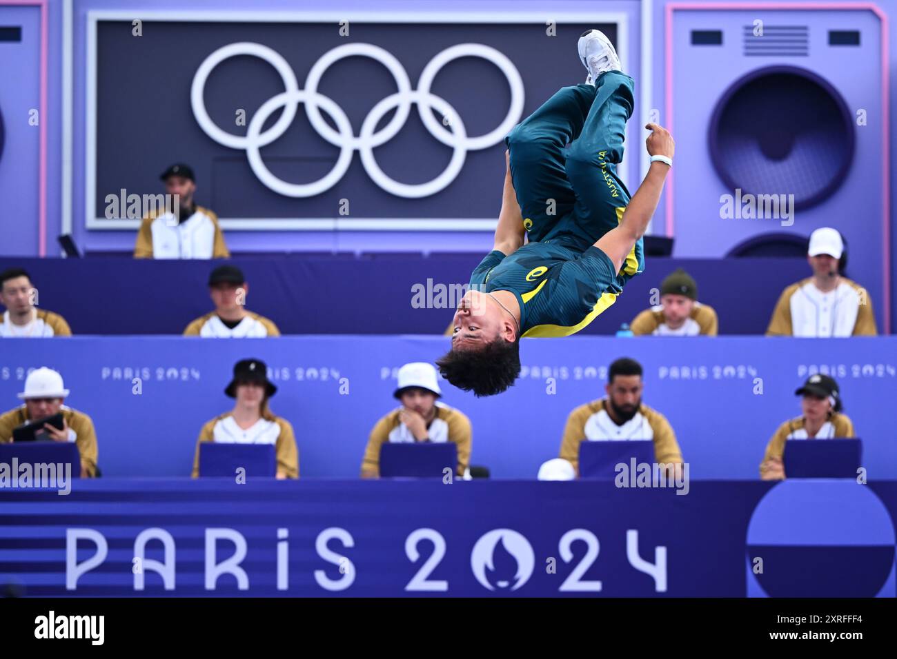 Paris, France. 10th Aug, 2024. Australian breaker Jeff Dunne, also ...