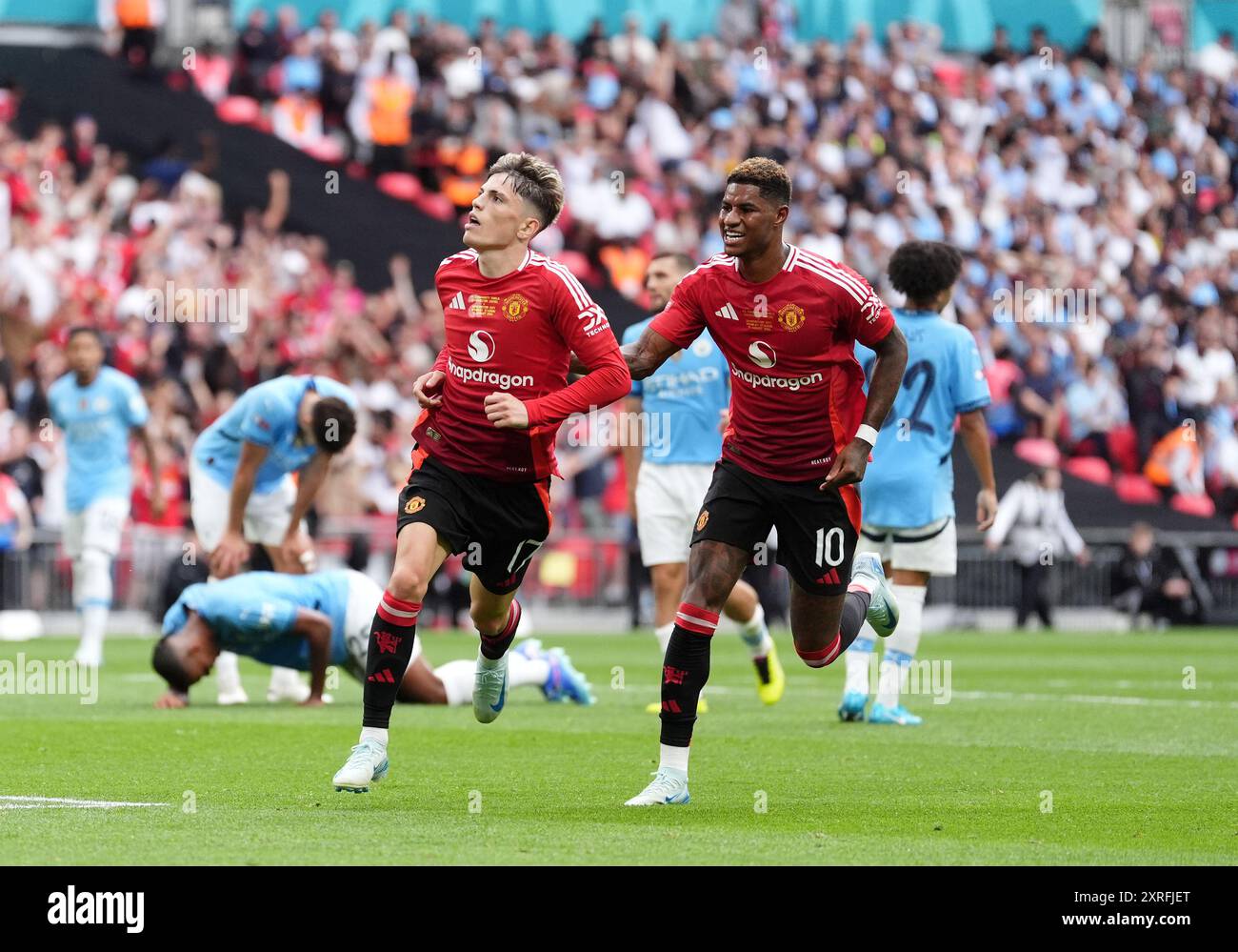 Garnacho august 2024 wembley hi-res stock photography and images - Alamy