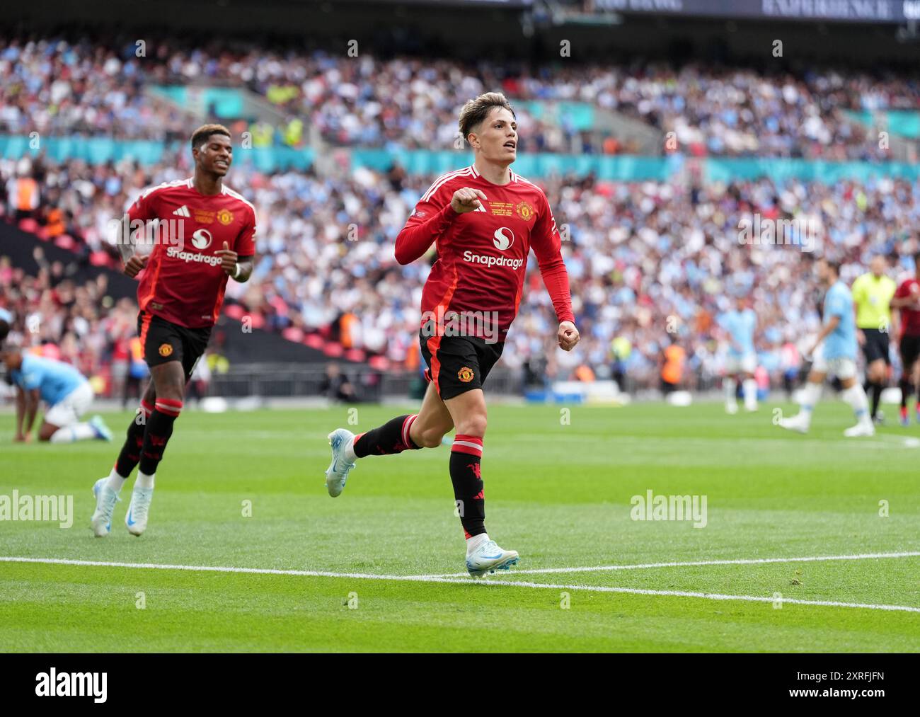 Garnacho august 2024 wembley hi-res stock photography and images - Alamy