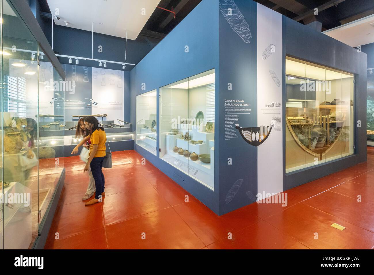 Ancient pottery display at the National Museum of the Philippines ...