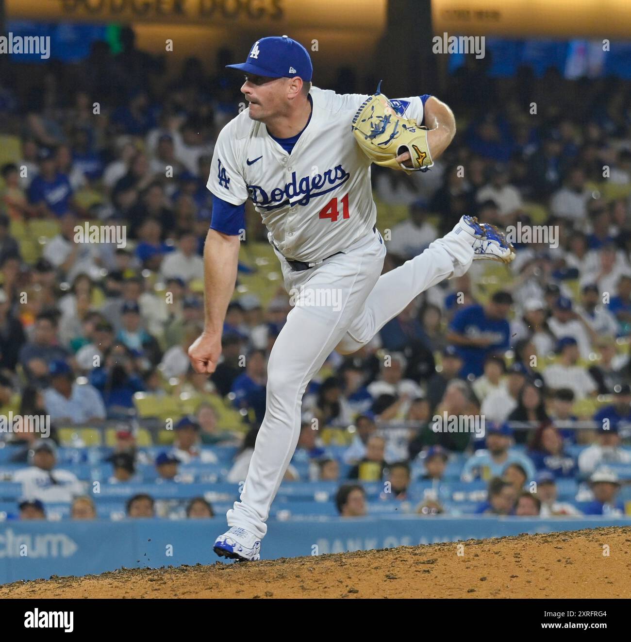 Los Angeles, United States. 09th Aug, 2024. Los Angeles Dodgers relief ...