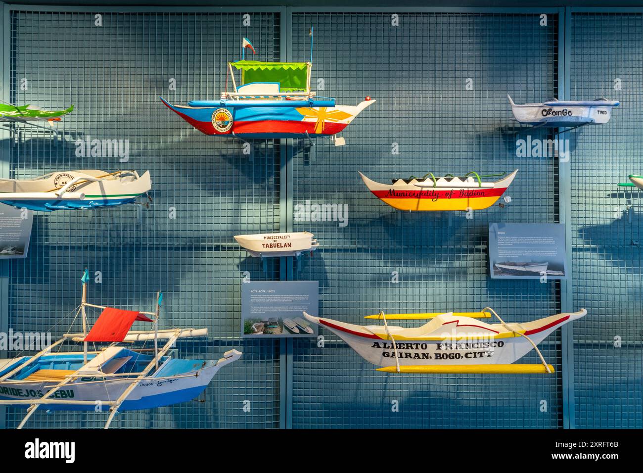 Models of different types of boats found in Cebu displayed at the ...