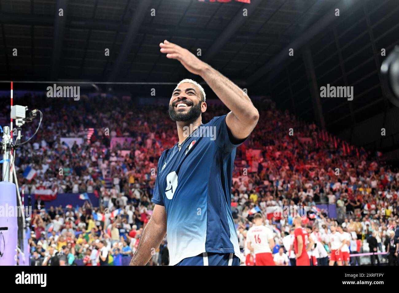 Earvin Ngapeth of France celebrates, Volleyball, Men's Gold Medal Match ...