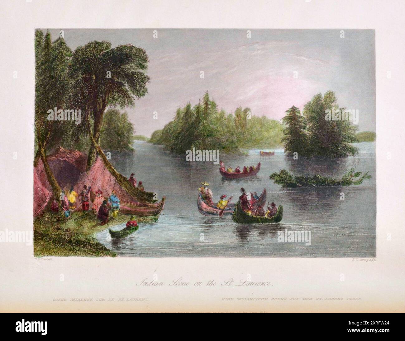 Indian scene on the st laurence hi-res stock photography and images - Alamy