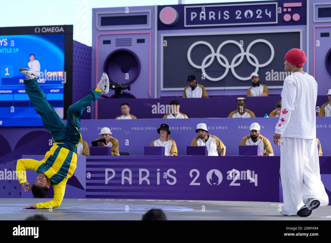 Australia's Jeffrey Dan Arpie Dunne, known as B-Boy J Attack, left ...