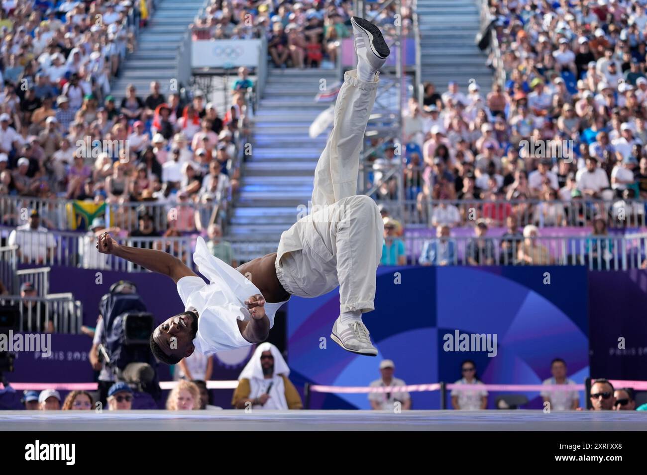 United States Jeffrey Louis, known as B-Boy Jeffro, competes during the ...