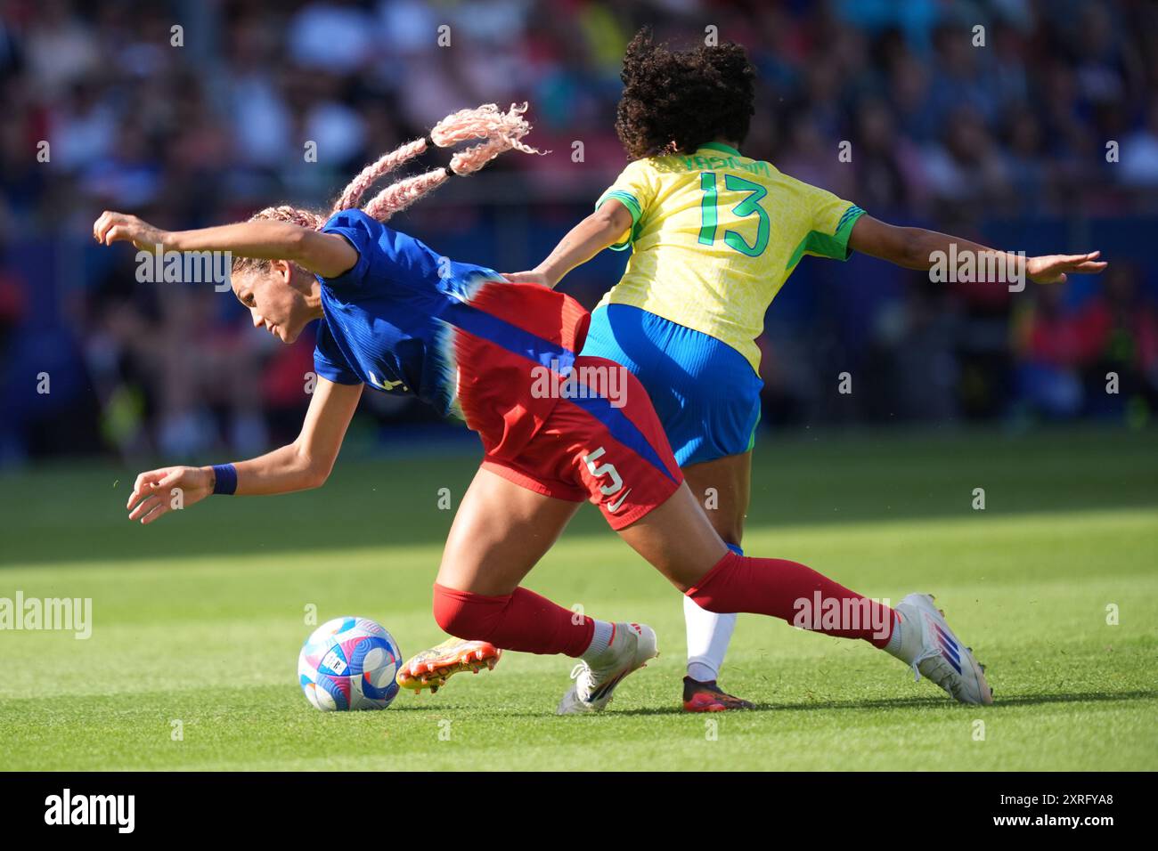 Paris, France. 10th Aug, 2024. Olympics, Paris 2024, soccer, women ...
