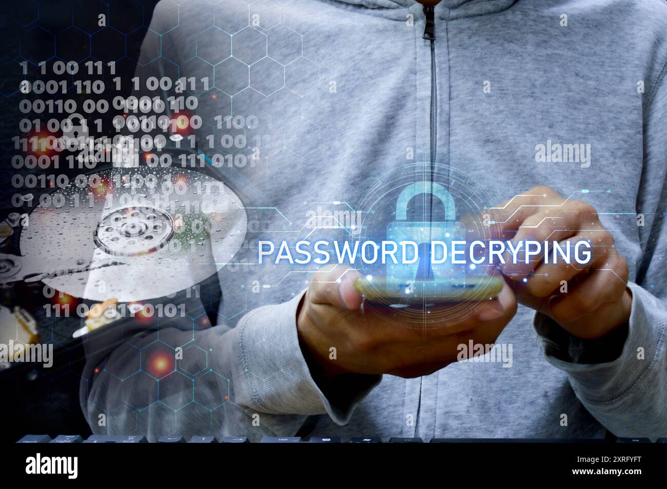 Cyber Security Ransomware Email Phishing Encrypted Technology, Digital ...