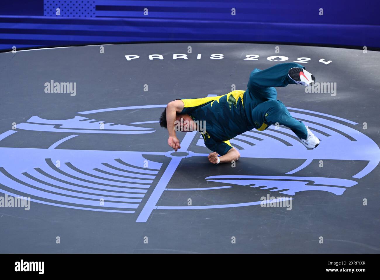 Paris, France. 10th Aug, 2024. Australian breaker Jeff Dunne, also ...