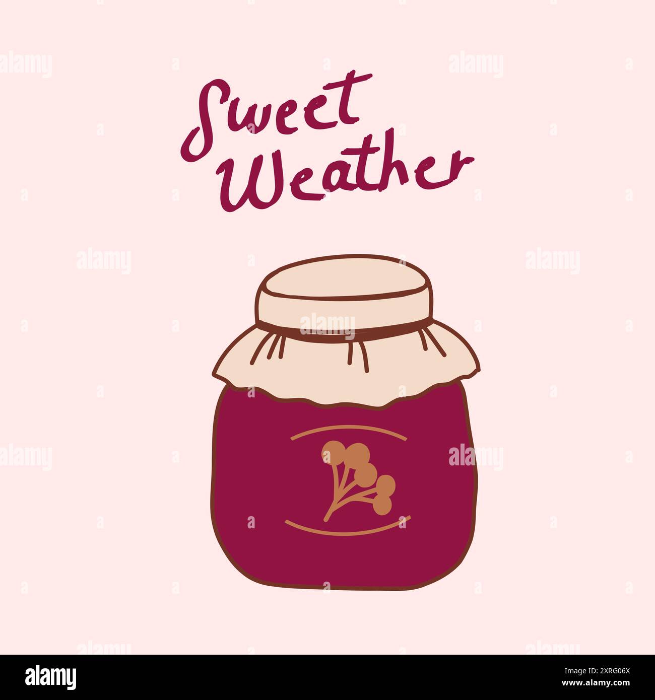 Handmade jam Stock Vector Images - Alamy