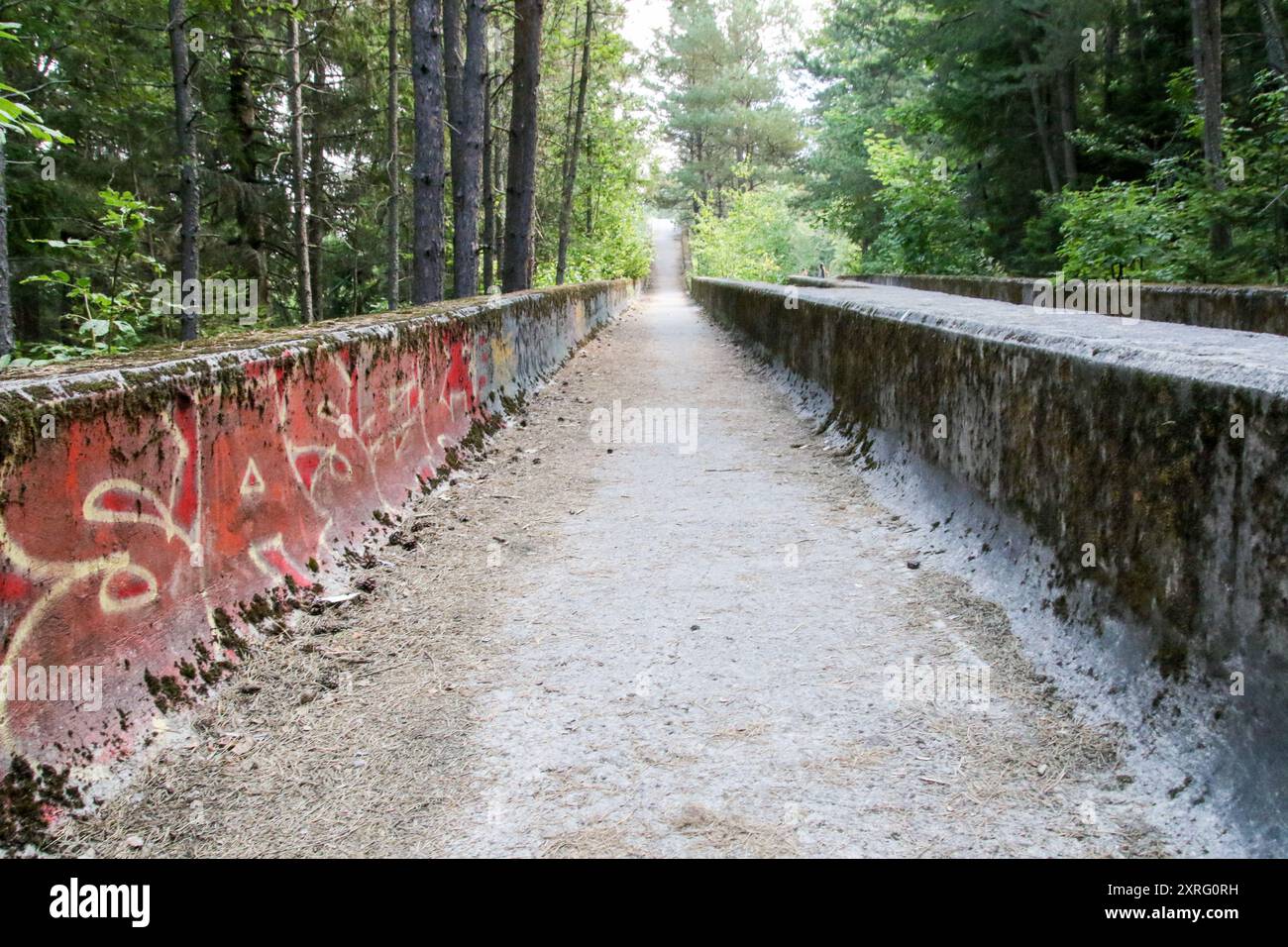 Abandoned Olympic Bobsled Track, Sarajevo, Bosnia Stock Photo - Alamy
