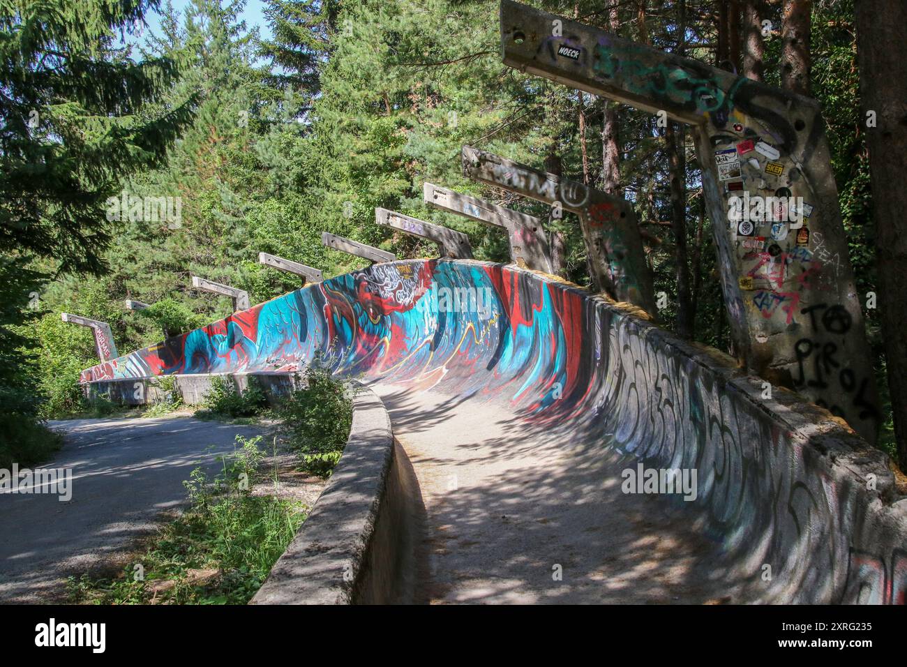 Abandoned Olympic Bobsled Track, Sarajevo, Bosnia Stock Photo - Alamy