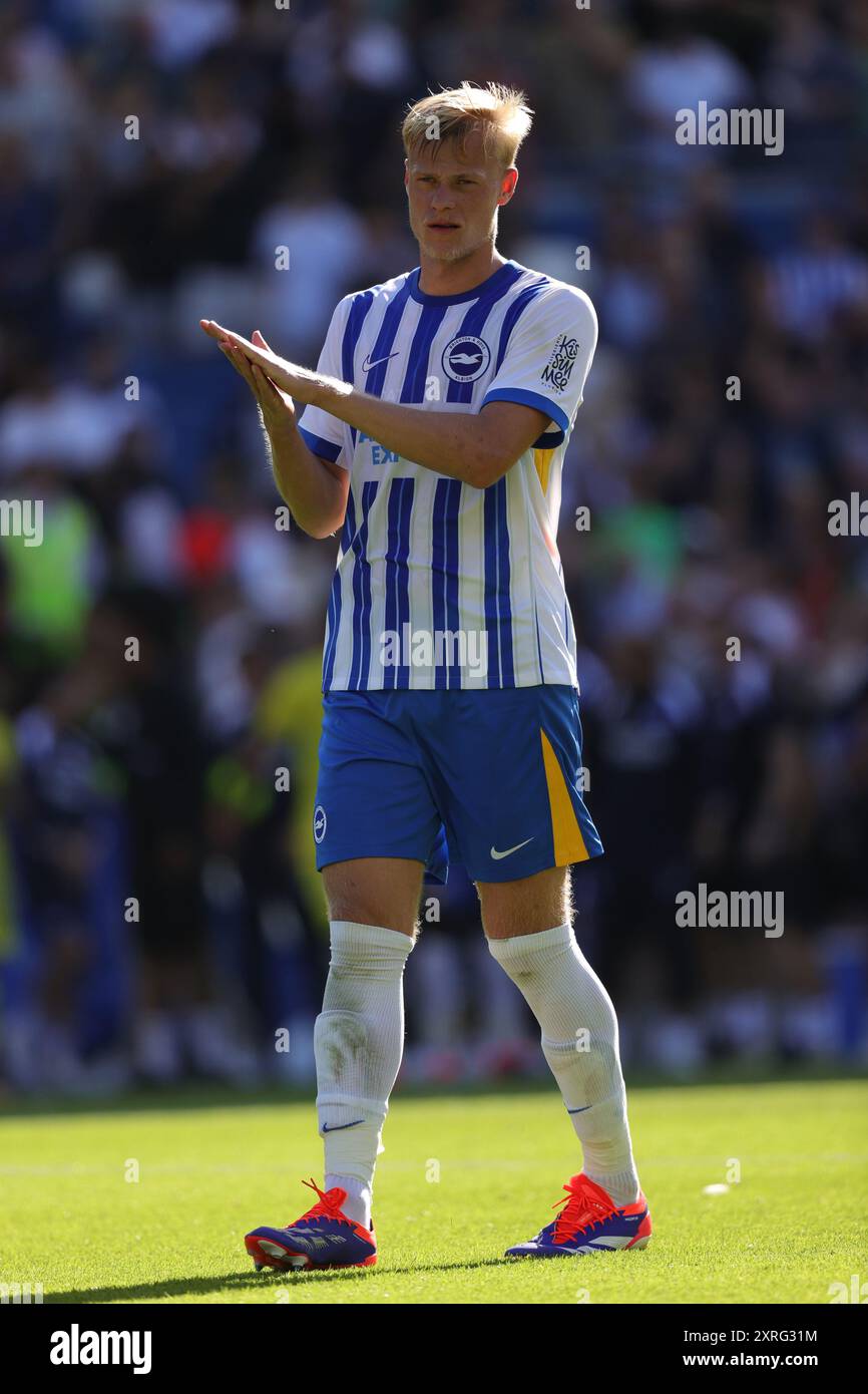 Brighton and Hove Albion's Jan Paul van Hecke after the pre-season ...