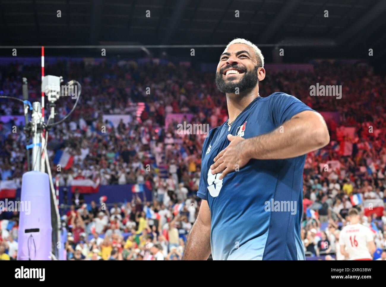 Earvin Ngapeth of France celebrates, Volleyball, Men's Gold Medal Match ...