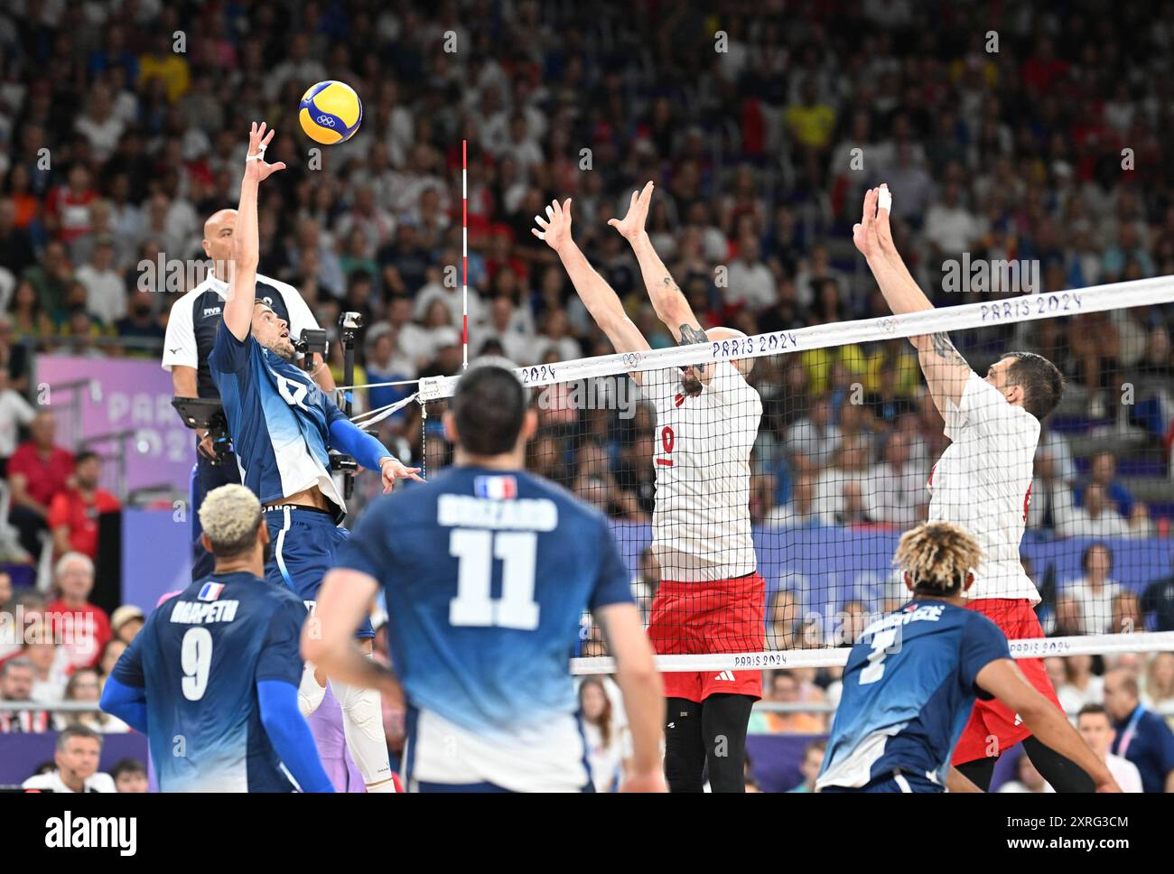 Trevor Clevenot of France, Volleyball, Men's Gold Medal Match between ...