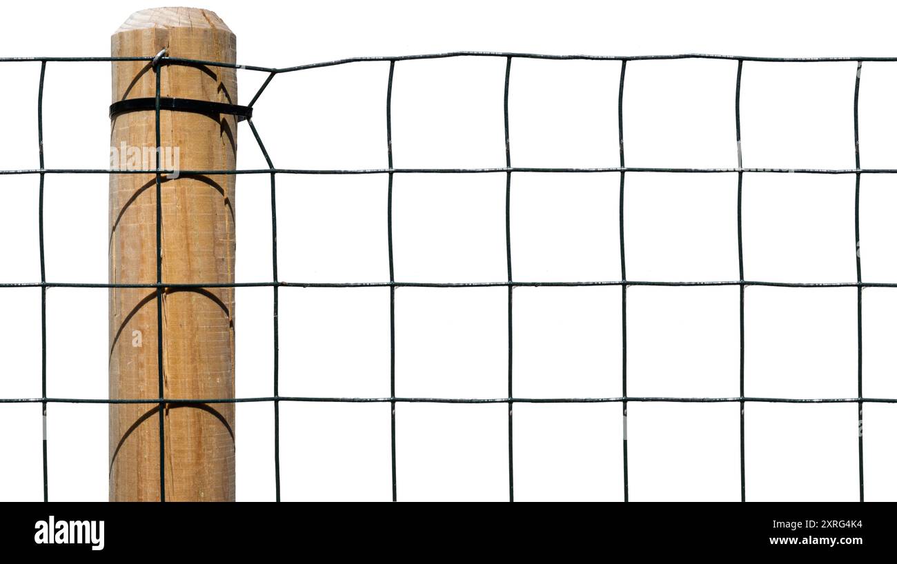 Garden fence made of wood Cut Out Stock Images & Pictures - Alamy