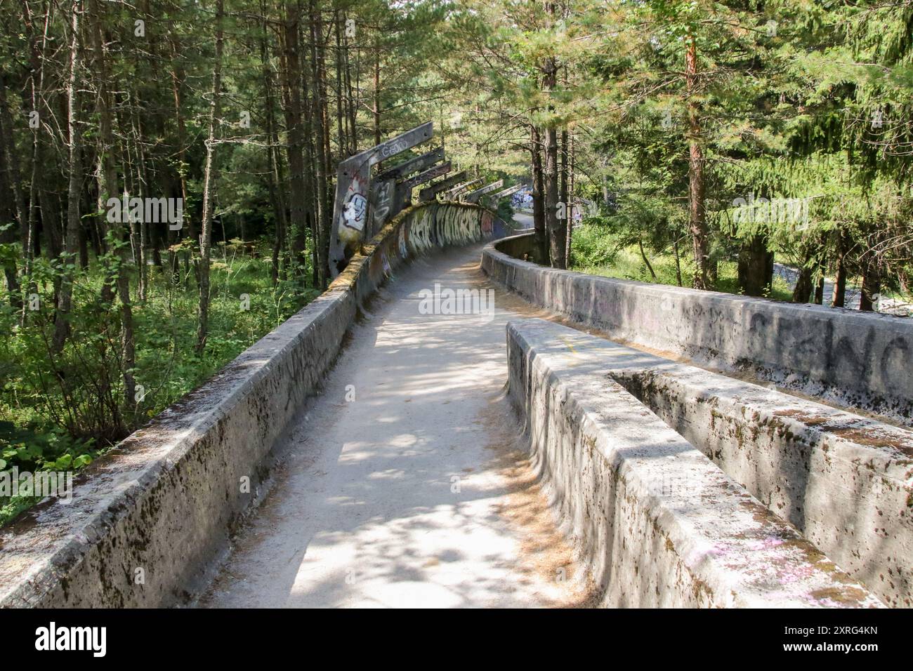 Abandoned Olympic Bobsled Track, Sarajevo, Bosnia Stock Photo - Alamy