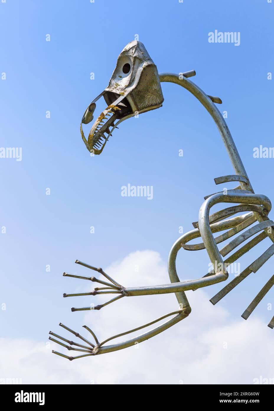 Iguanodon skeleton, dinosaur sculpture Stock Photo - Alamy