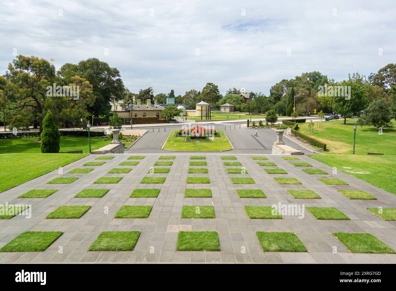 Legacy garden in the grounds of the Shrine of Remembrance war memorial ...