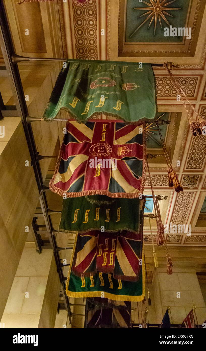 Infantry flags of the First World War in The Shrine of Remembrance war ...