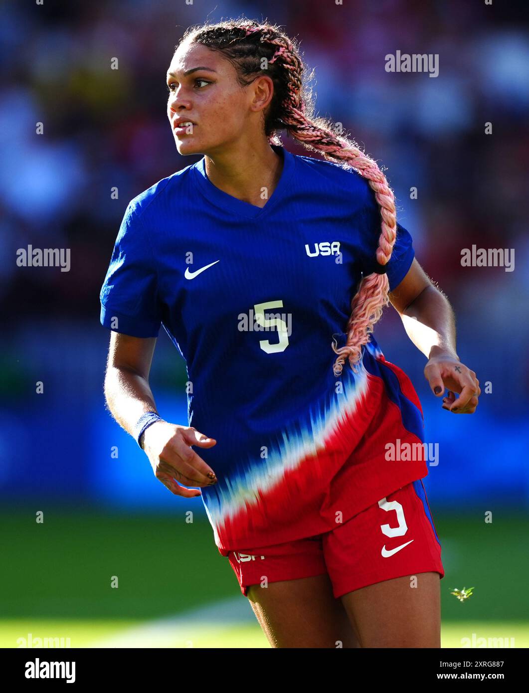 USA's Trinity Rodman during the Women's Gold Medal Match at Parc des ...