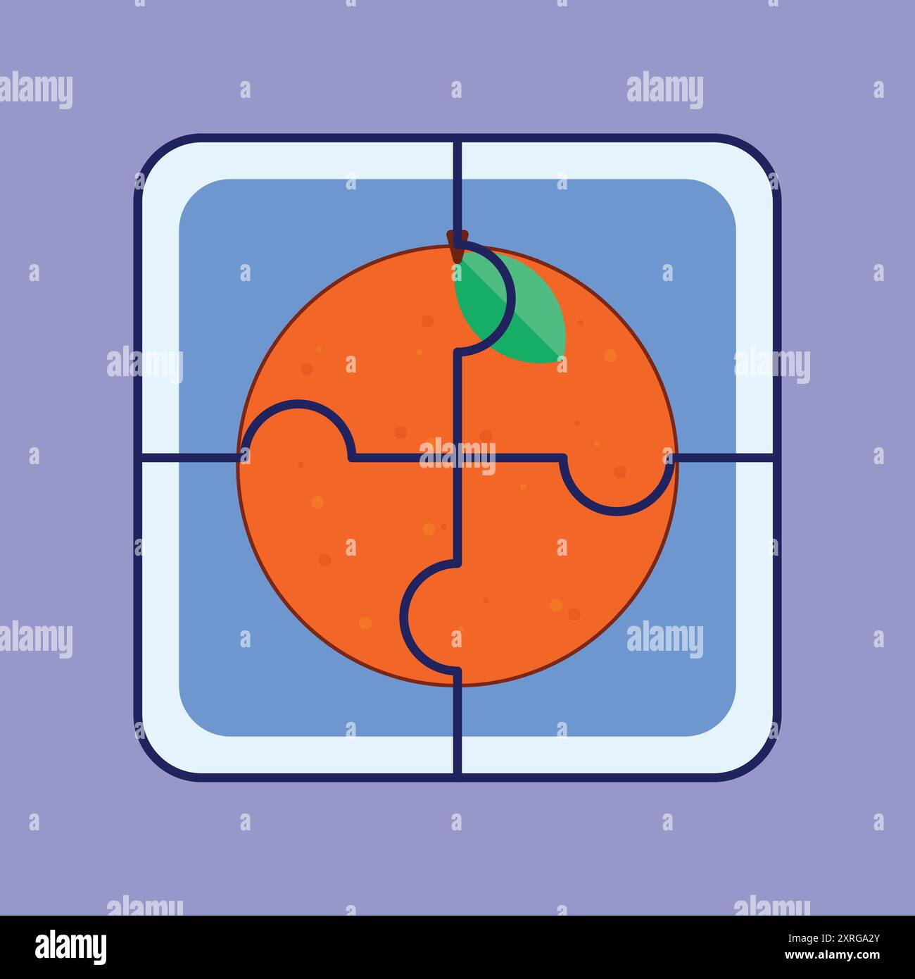 Jigsaw Puzzle four Pieces vector. Jigsaw Puzzle fruit vector. jigsaw ...