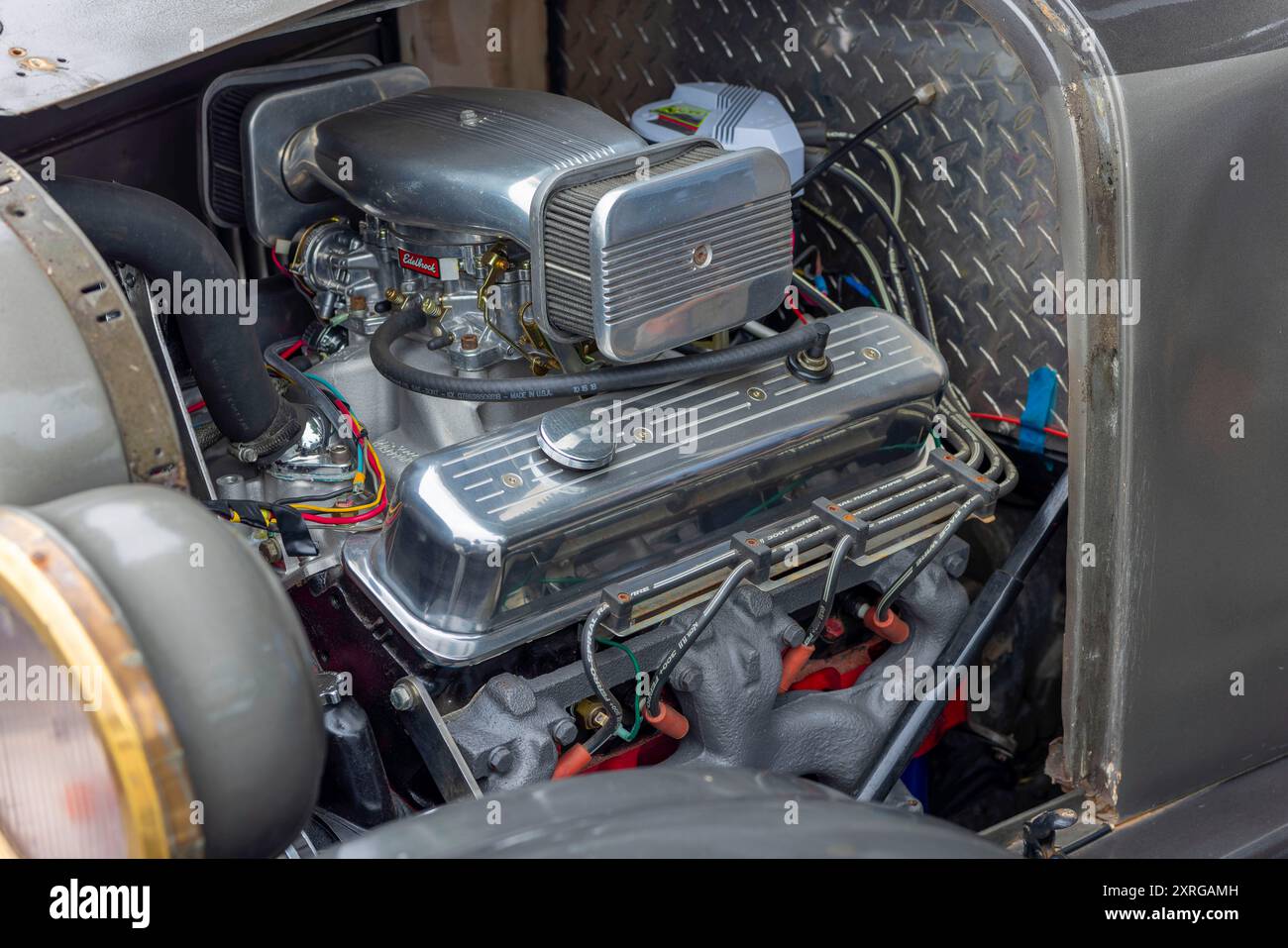 Springfield, Ohio USA August 9 2024 : Engines and engine parts. Car ...