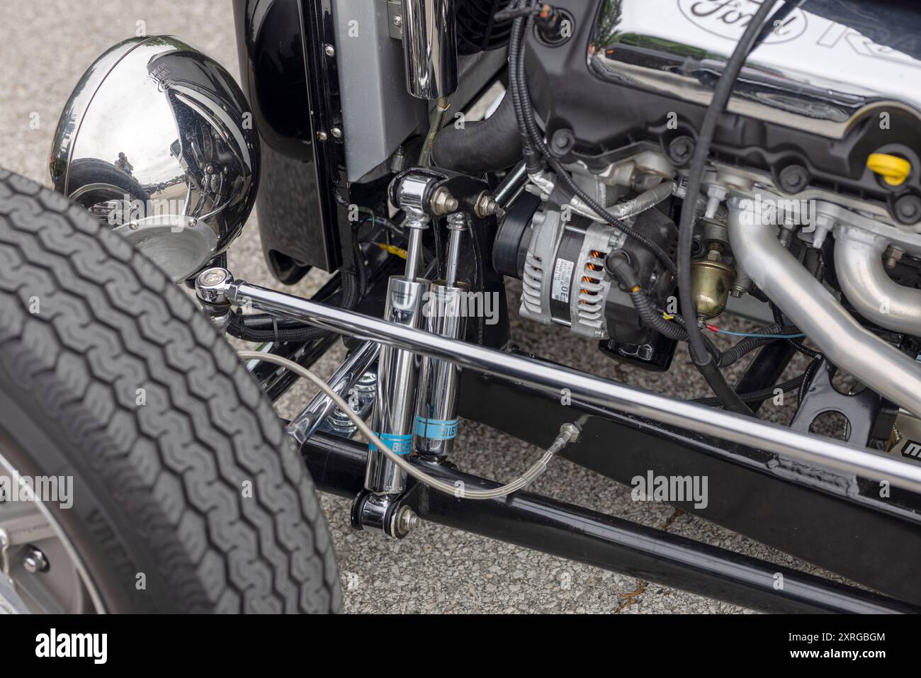 Springfield, Ohio USA August 9 2024 : Engines and engine parts. Car ...