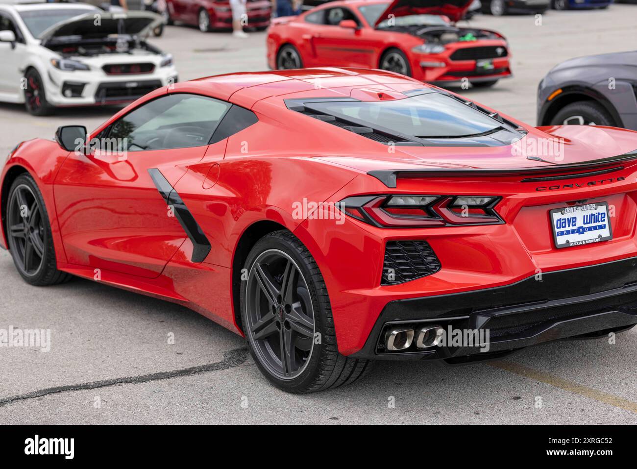 Springfield, Ohio USA August 9 2024 : Engines and engine parts. Car ...