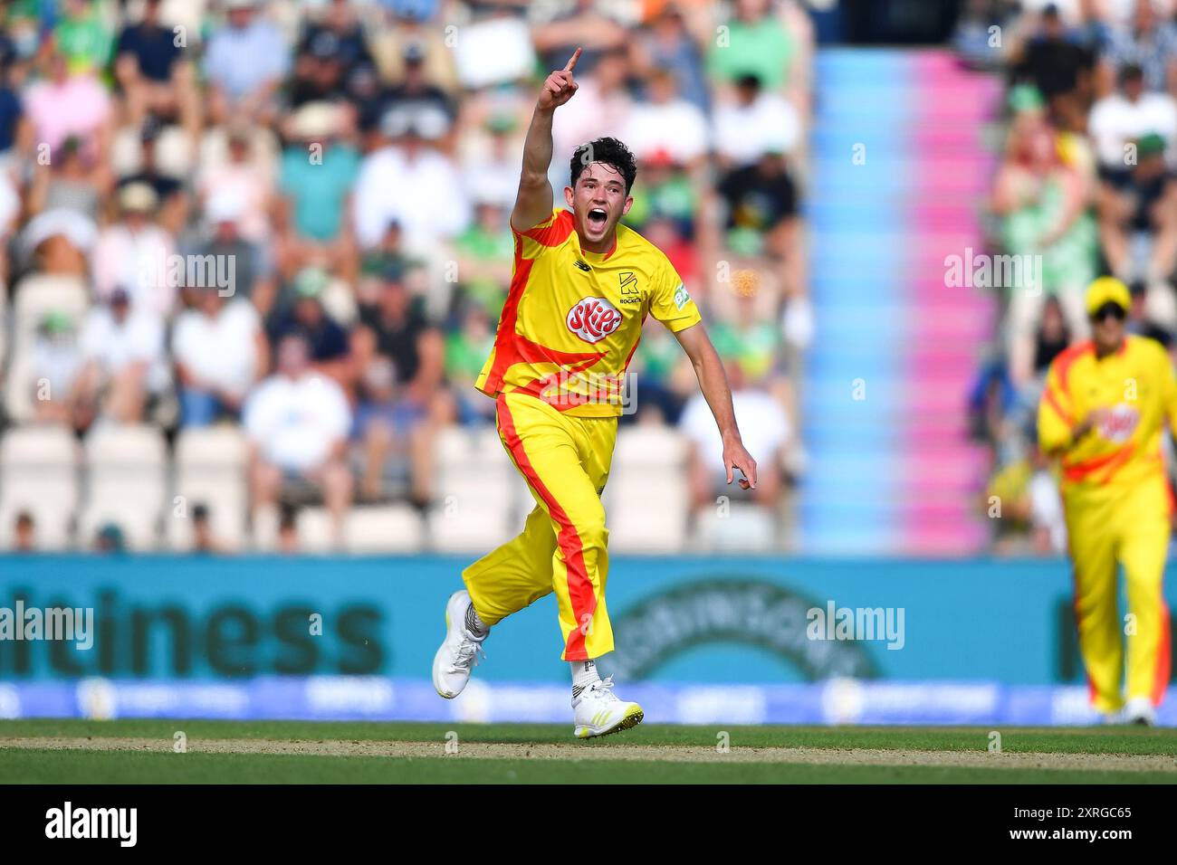 Southampton, UK. 10 August 2024. John Turner of Trent Rockets ...