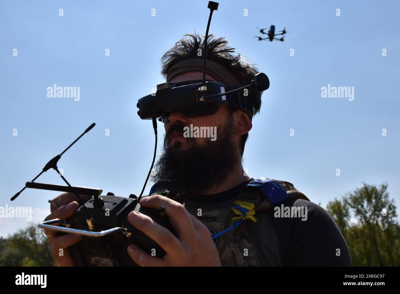 A drone operator of the 15th Brigade (Kara-Dag) of the National Guard ...