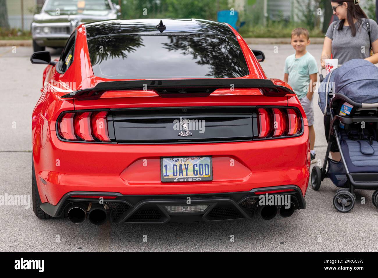 Springfield, Ohio USA August 9 2024 : Engines and engine parts. Car ...
