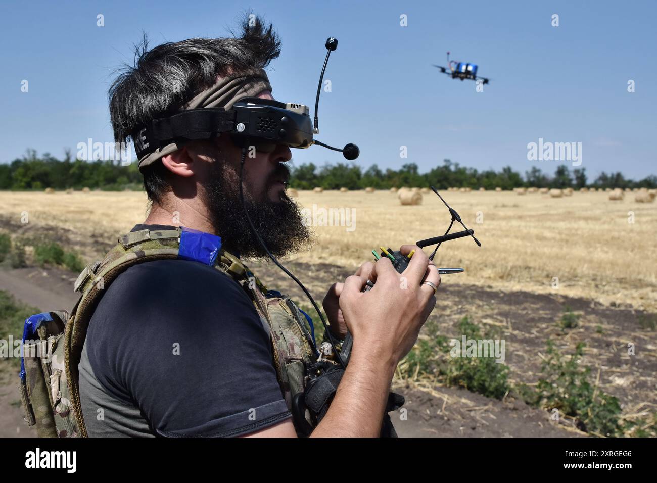 A drone operator of the 15th Brigade (Kara-Dag) of the National Guard ...