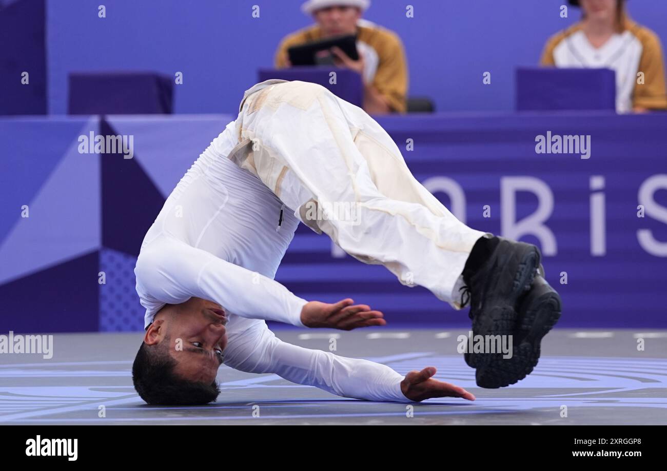 Victor (United States of America) competes during the B-Boys Round ...
