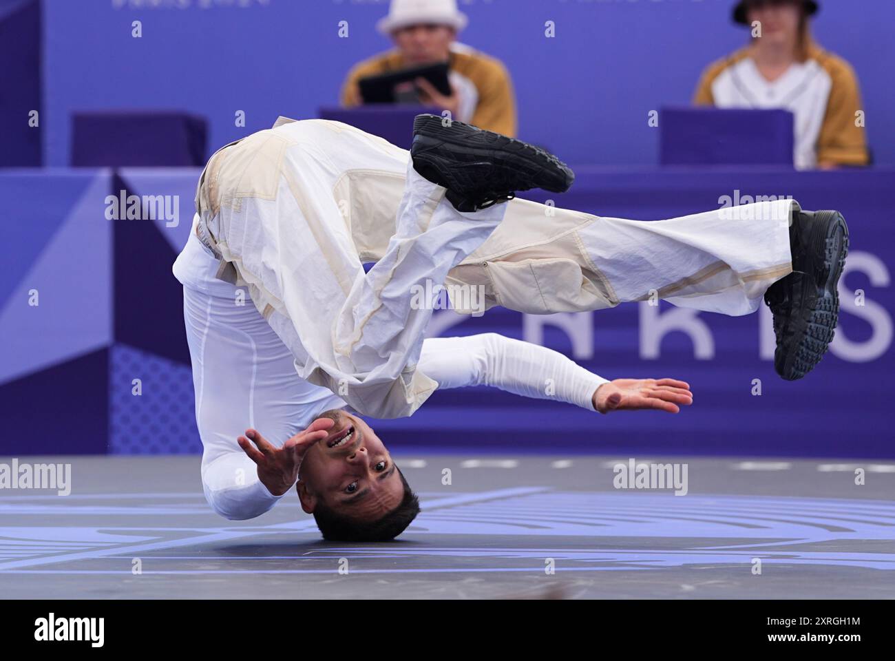 Victor (United States of America) competes during the B-Boys Round ...
