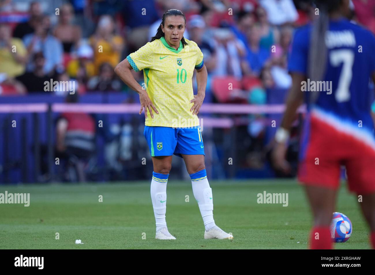 Brazil women free kick hi-res stock photography and images - Alamy