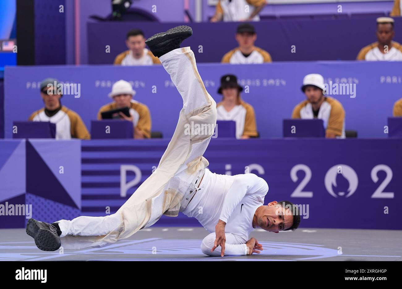 Victor (United States of America) competes during the B-Boys Round ...