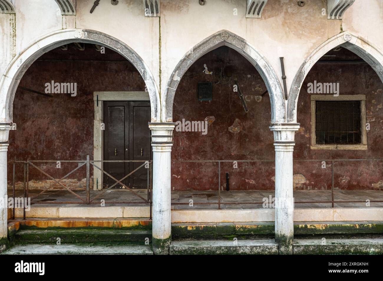 Doors and windows of ancient Venetian houses Stock Photo - Alamy