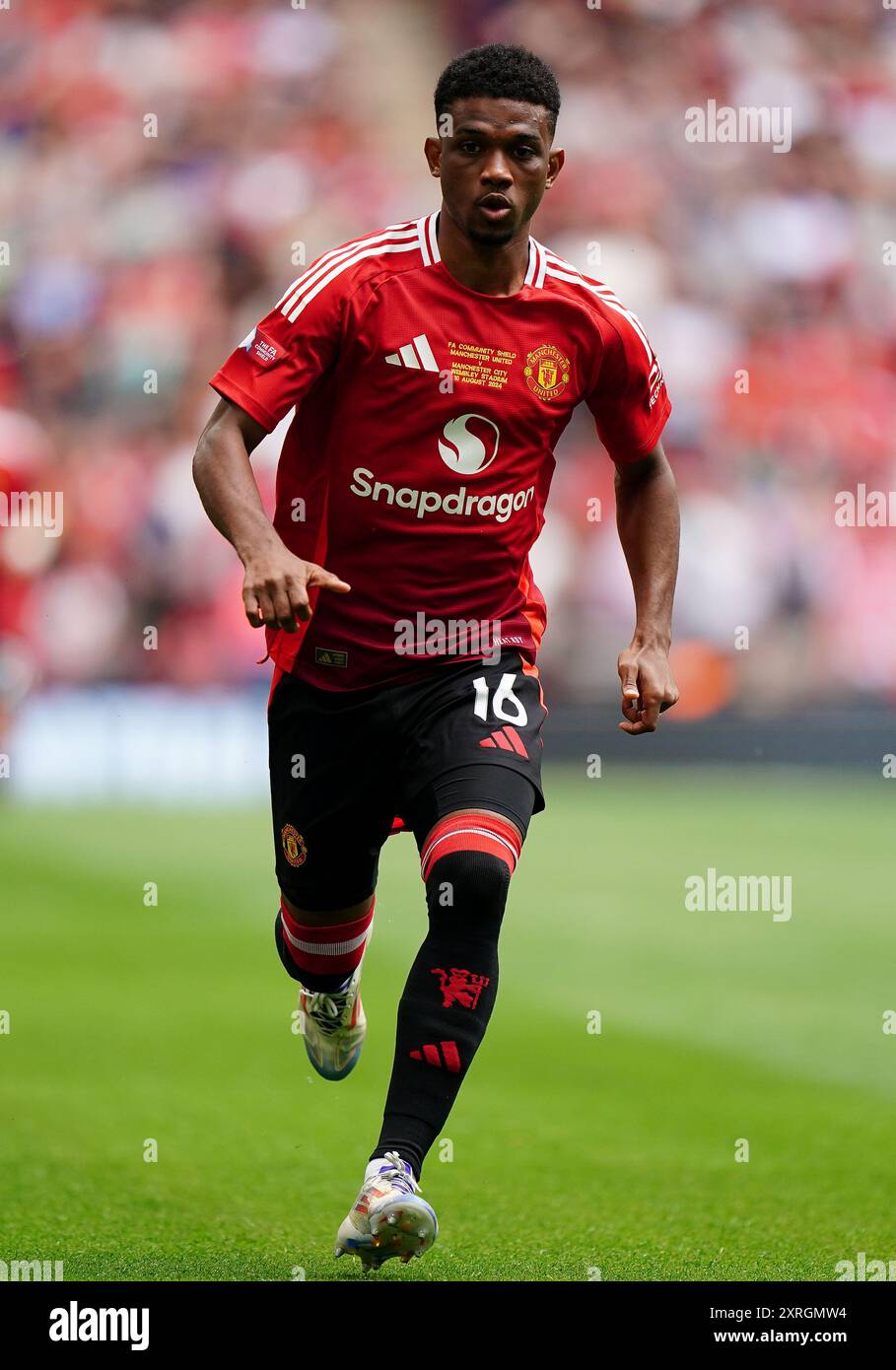 Manchester United's Amad Diallo during the FA Community Shield match at ...