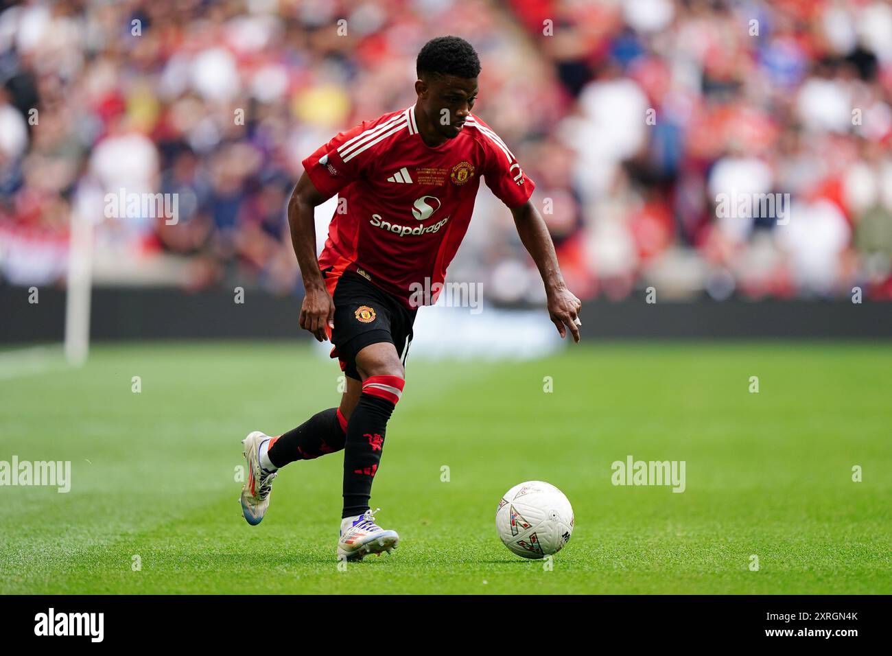 Manchester United's Amad Diallo during the FA Community Shield match at ...