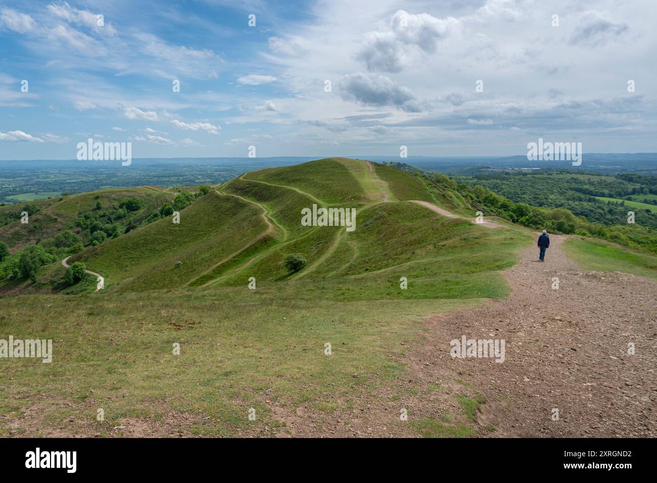 British Camp, iron age hill fort, Malvern Hills Stock Photo - Alamy