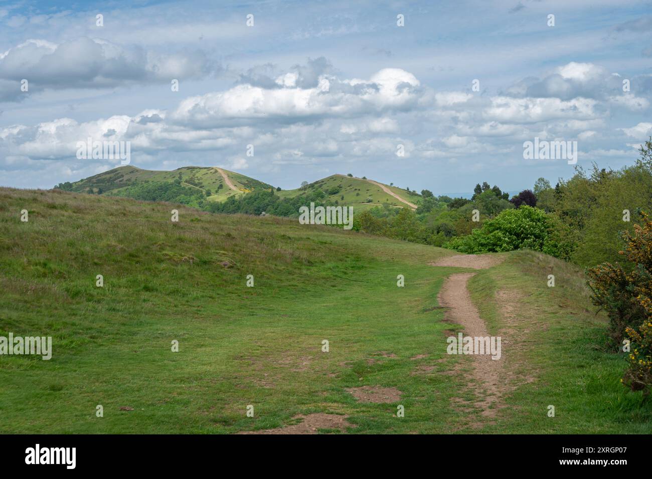 British Camp, iron age hill fort, Malvern Hills Stock Photo - Alamy