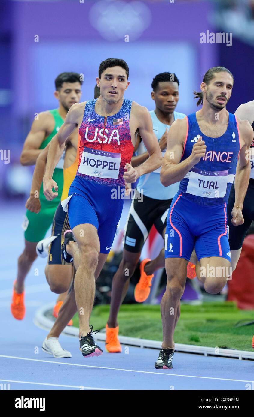 Paris, France. 10th Aug, 2024. Bryce Hoppel of the U.S. competes in the ...