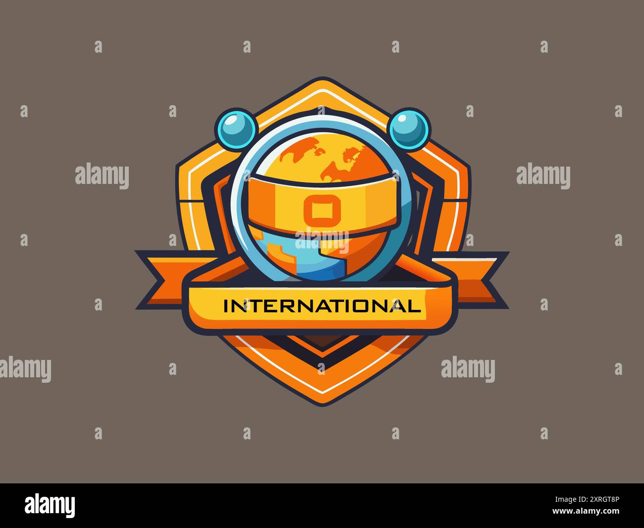 Contemporary world map Stock Vector Images - Alamy